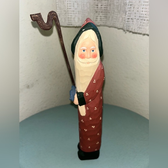 Derek Adams | Holiday | Derek Adams Hand Carved Wooden Santa Father ...